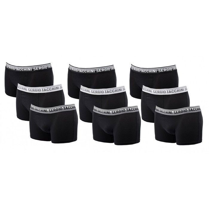 Boxer SERGIO TACCHINI Lot de 9 - Noir - Pack de 9 Boxers 1260 Pack de 9 ...