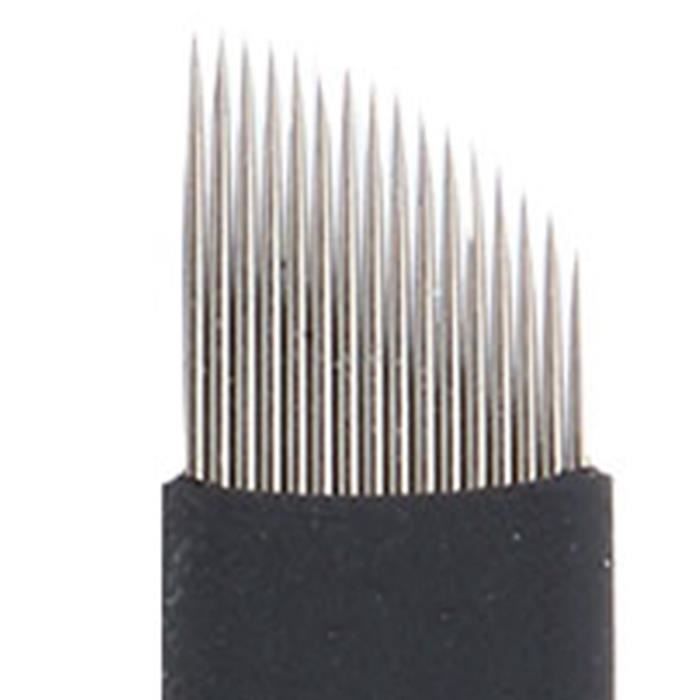 Pwshymi -Lame de tatouage 50 pcs Microblading Sourcils Aiguilles ...