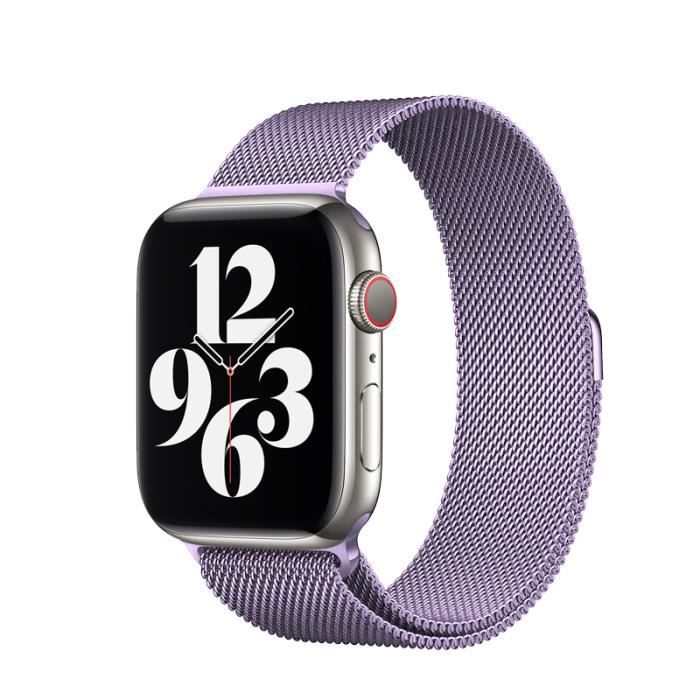 Bracelet Milanais en Acier Inoxydable pour Apple Watch 7 8,Boucle ...
