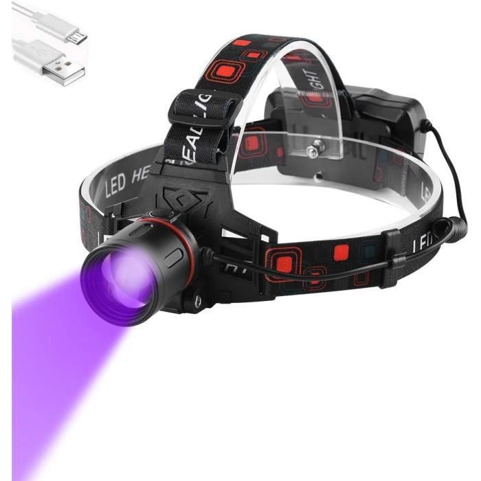 Lampe Frontale Uv Rechargeable, Lampes Frontales À Lumière ...