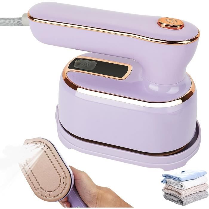 Mini Fer À Vapeur, 1000W Fer À Repasser De Voyage Portable, 180 Degrés Pliable Mini Fer À Vapeur ...