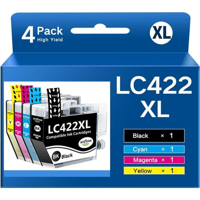 Lc422Xl Pigment Cartouche Compatible Avec Brother Lc422 Xl Lc422Xl Pour ...