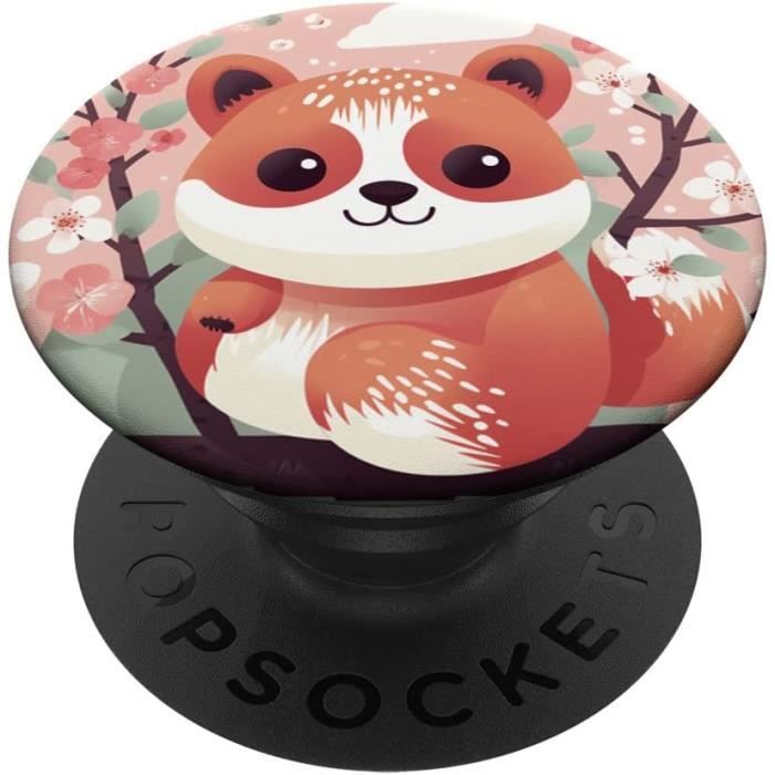 Adorable Fixation Avec Notre Ligne De Panda Rouge Et De Cerisier En Fleurs Popsockets Popgrip ...