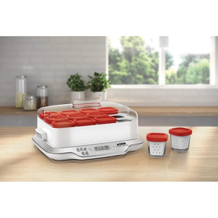 Yaoutière électrique avec 5 programmes 600W blanc rouge - Cdiscount ...