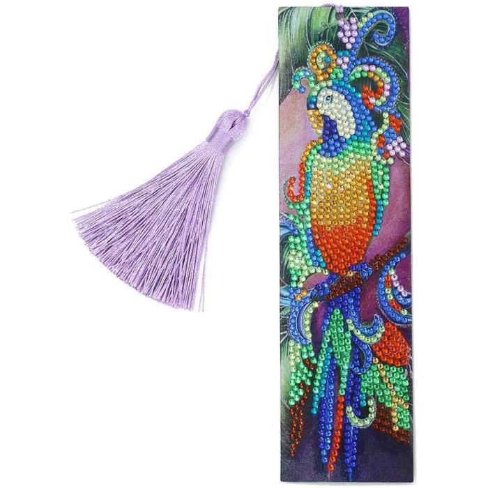 Domybest Marque-page de Peinture au Diamant Bricolage Diamond Painting Marque Page en Cuir ...