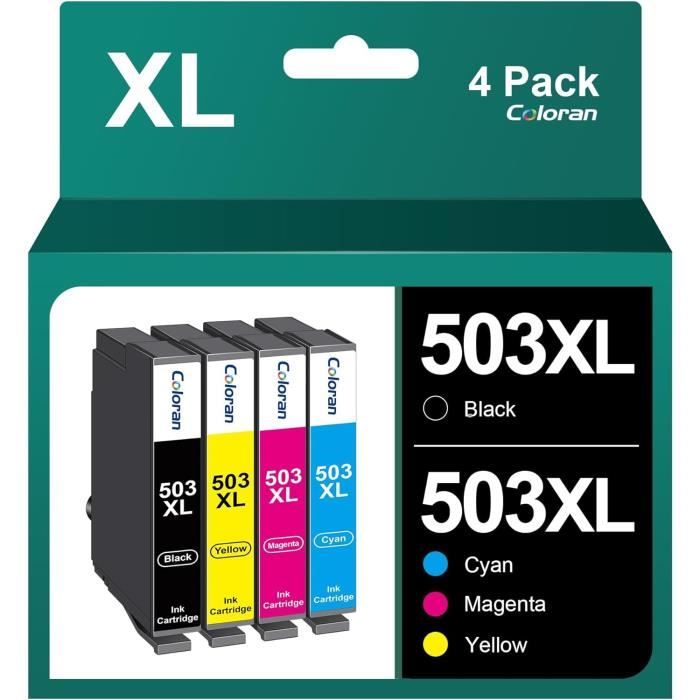 503Xl 503 Lot De 4 Cartouches D'Encre Pour Epson 503 Xl 503Xl Multipack ...