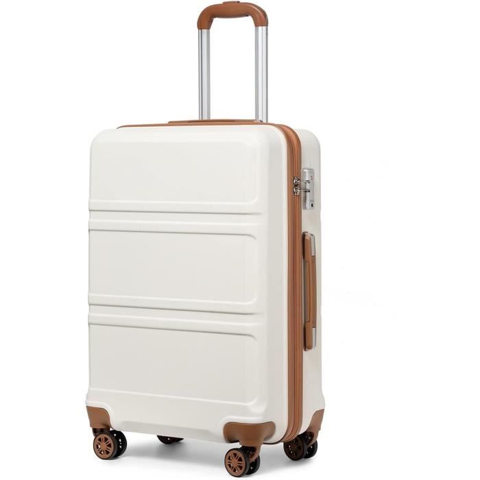 Valise Moyenne 65Cm Rigide Abs Valise De Voyage À 4 Roulettes Et ...