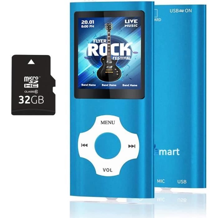 32Go Lecteur Mp3, Portable Lecteur Musical Sans Perte Hifi, Radio Fm ...