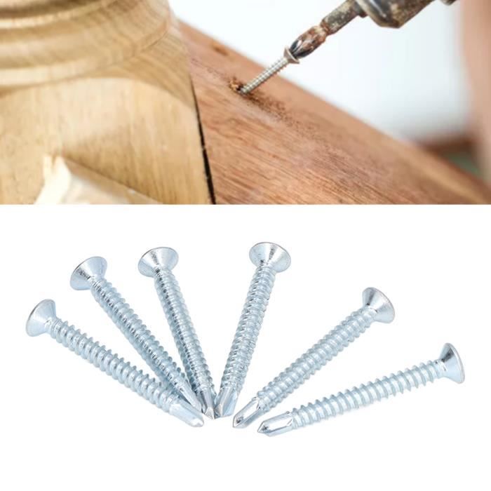 Vis autoperceuses - YOSOO - 250 pièces - Acier - Cruciforme - Fraisée - Zingué - Cdiscount Bricolage