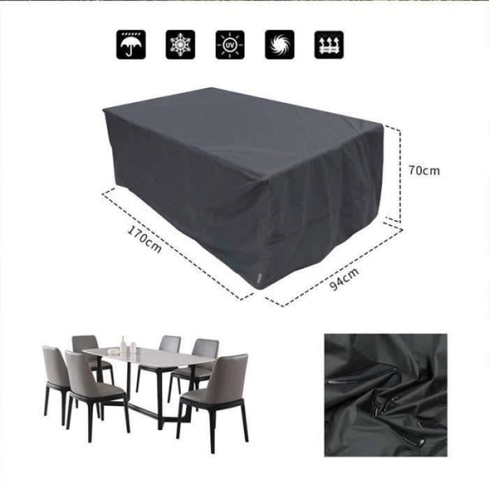 Housse de Meuble de Jardin Étanche Bâche Couverture de Protection Anti ...