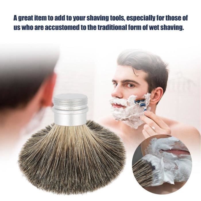 Fydun brosse à raser Outil de rasage de barbe brosse à barbe portable ...