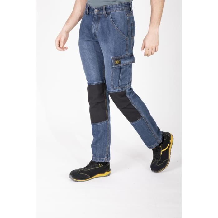 Pantalon de travail - RICA LEWIS - Coupe charpentier - Taille haute ...