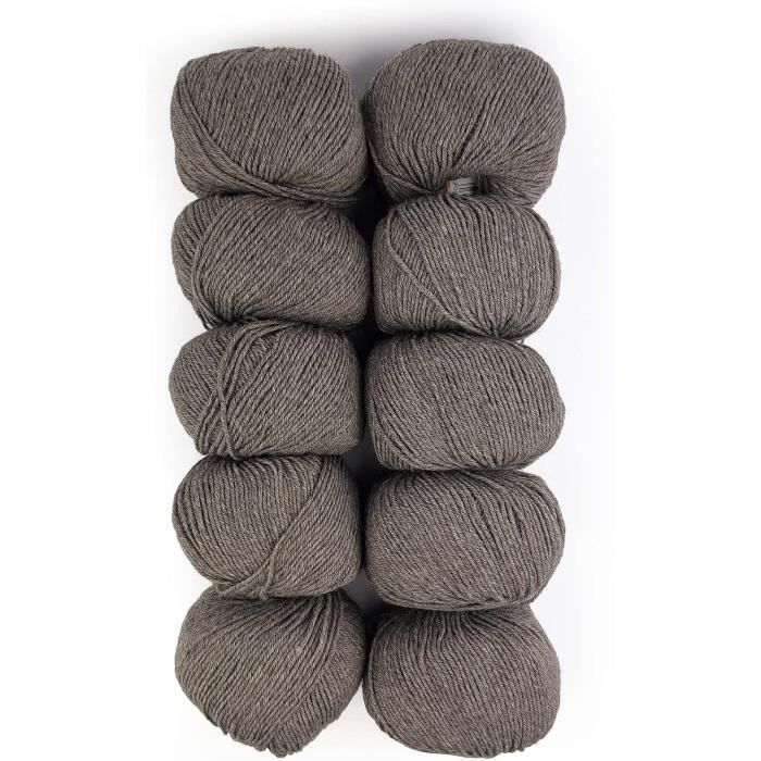 Tricot Cafè - Irene - Pelote De Fil Mixte Laine Mérinos Irrétrécissable ...