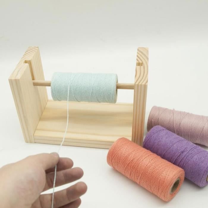 OMABETA Support de ficelle Porte-ficelle fabriqué à la main en bois ...