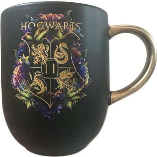 Tasse Harry Potter Deluxe Poudlard Noire Et Dorée Unique Cdiscount