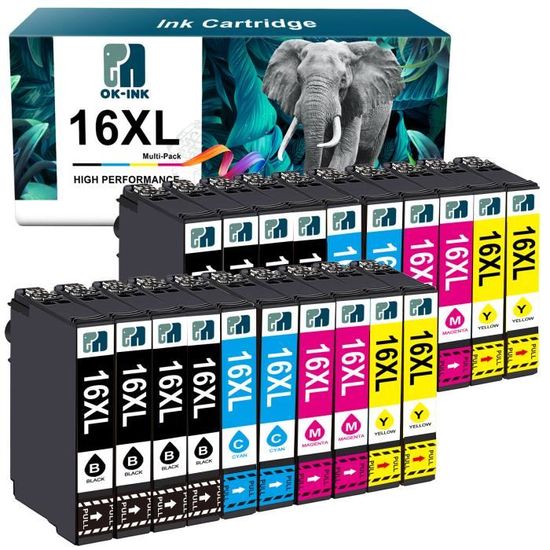 OK-INK 20 Cartouche Epson 16 XL 16XL multipack compatible pour Epson ...