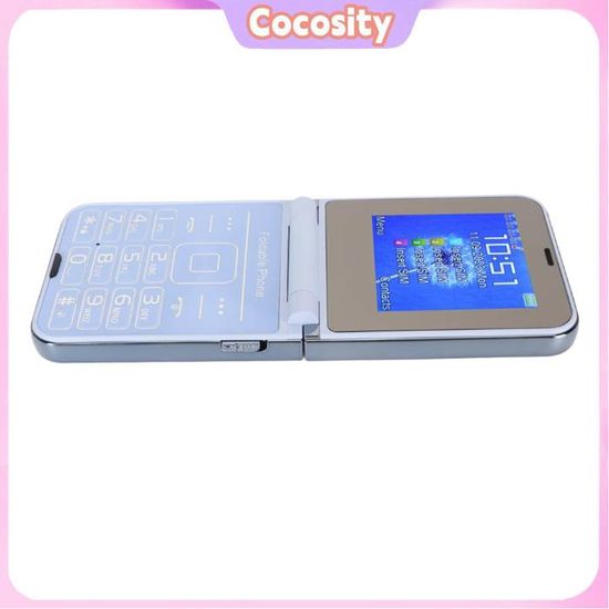 Cocosity Téléphone 2G FLIP 2G Téléphone 2.6in Senior Phone 2 Screen 2 1 ...