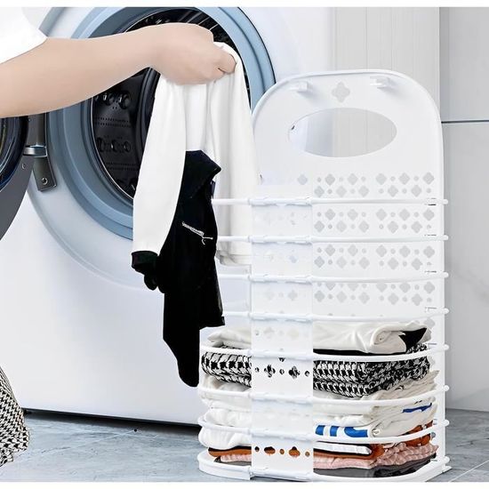 Fomax Panier À Linge Avec Couvercle Bambou Nature Rond[H3397] - Cdiscount Maison