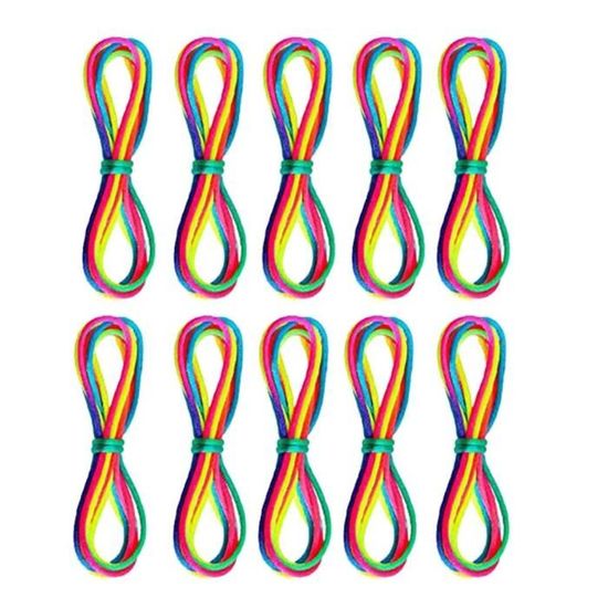 Jouet Cadeau de Noel Rainbow Toy String Set Doigt 8pcs Rainbow Corde ...