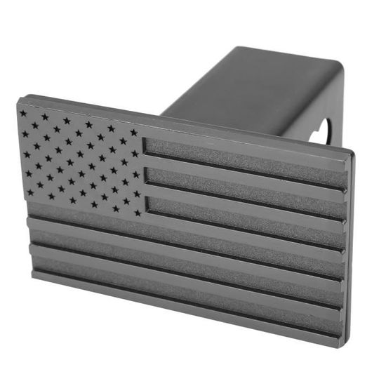 Garosa Trailer Hitch Cover, Metal Hitch Cover Black for 2in Trailer ...