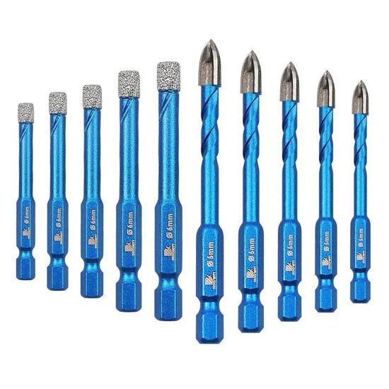 Forets Mèches Diamant Carrelage 6Mm*5+ Foret Carrelage 6Mm*5-Foret ...