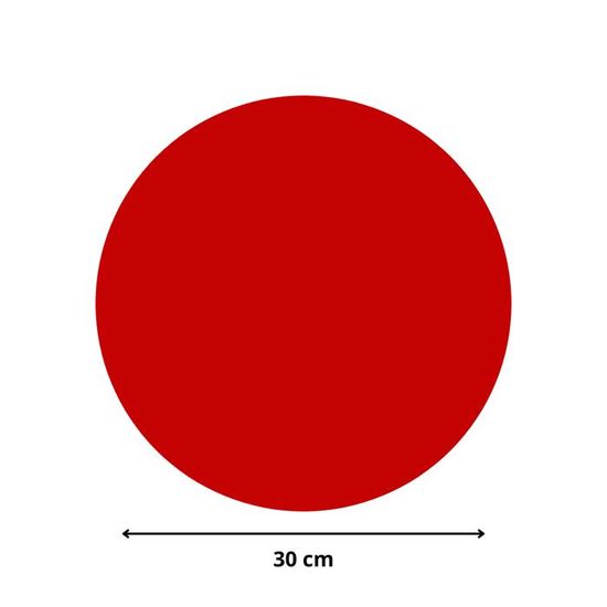 Rond verre acrylique rouge 3 mm - Diamètre 30 cm (300 mm) - Disque verre synthétique - Plaque ...