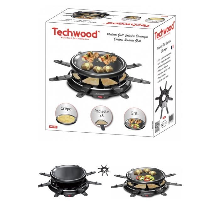 APPAREIL A RACLETTE RONDE GRILL 800W 6 pers MULTI couleurs - Cdiscount ...