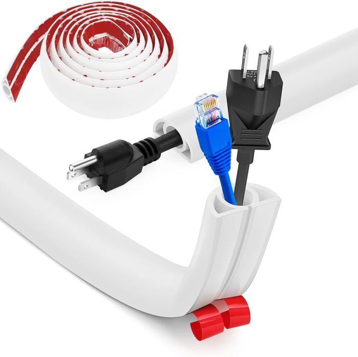 Cache Cable Sol, Petit Canal De Câble Flexible, 3.0M X 2Cm Protege ...