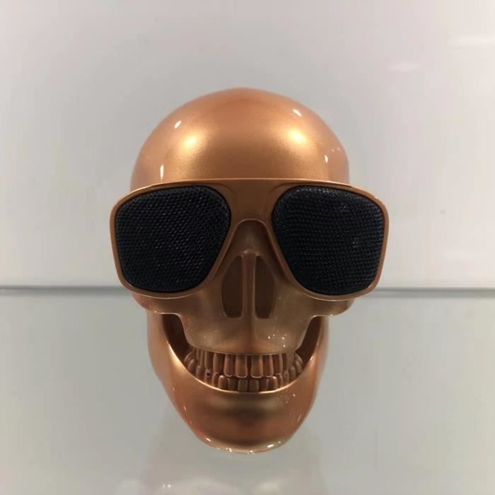Ou-Hautréusportables Mini-Skull, petit crâne, sans fil, compatible ...