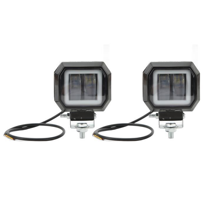 20 W 6500K LED Square Bar Spot Spot DRL Angel Eyes Side Positioning Fog ...