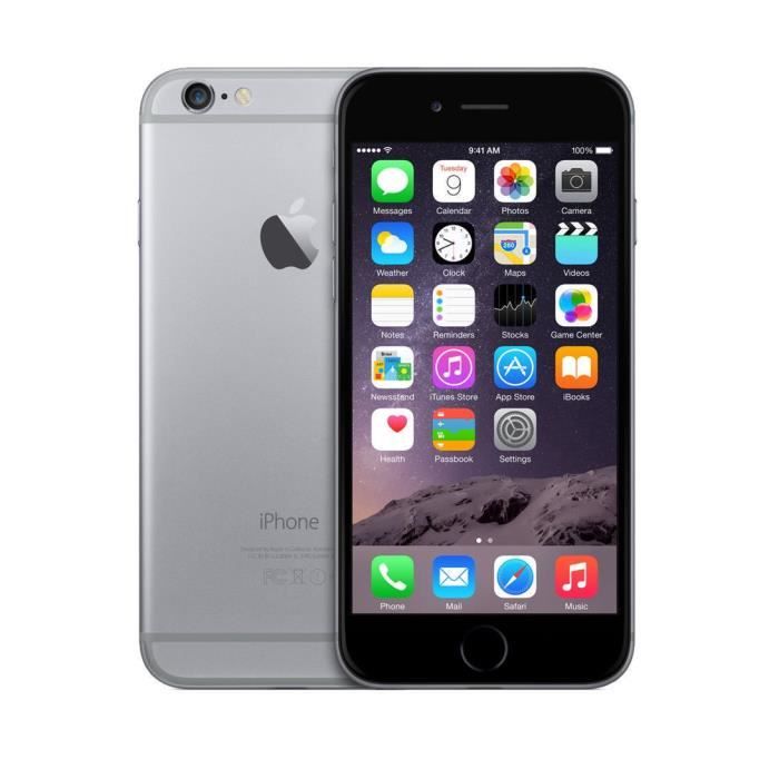 Apple iPhone 6 16Go 4.7'' Gris Sidéral - Cdiscount Téléphonie