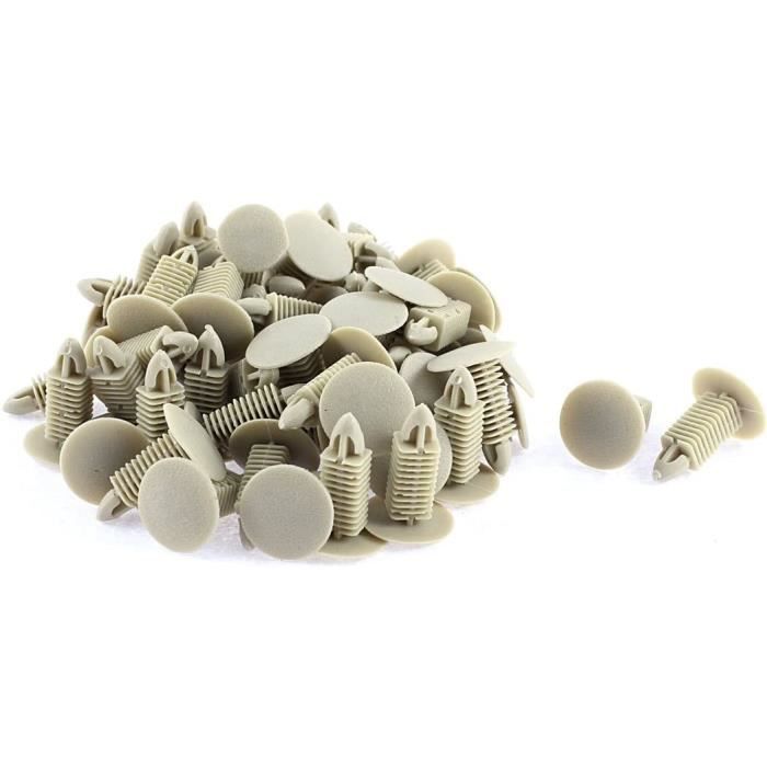 Rivet Plastique Poussoir Porte Voiture Fastener Garde-boue Trou 8mm X 7 ...