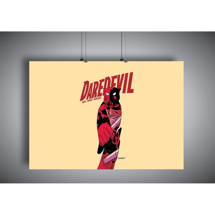 Poster Dardevil Dessin logo Marvel wall art - A4 (21x29,7cm) - Cdiscount