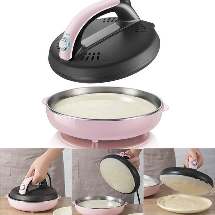 Mini crêpière Ronde, Machine à crêpes électrique avec Batteur à Oeufs ...