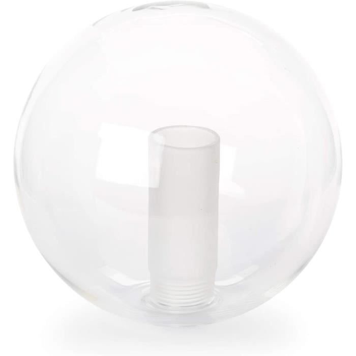 Boule en verre avec filetage transparent mat Abat-jour en verre de ...
