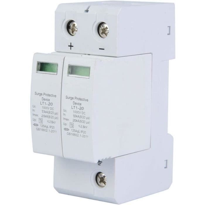 Parasurtenseur - Parafoudre Dc 1000V 2P 20Ka - Cdiscount Bricolage