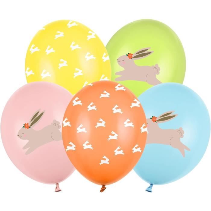 Lot De 10 Ballons Colorés En Forme De Lapin De Pâques, Décoration De ...