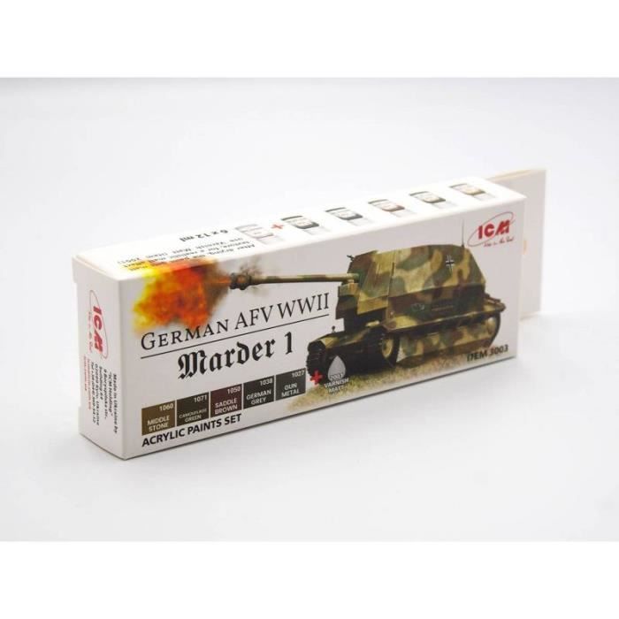 ICM - Acrylic Paint Set For German Afv Ww2 And Marder I Icm 3003 ...