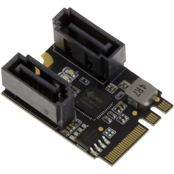 Carte M2 E A Key - KALEA-INFORMATIQUE - Deux Ports SATA 6GBps - Mini ...