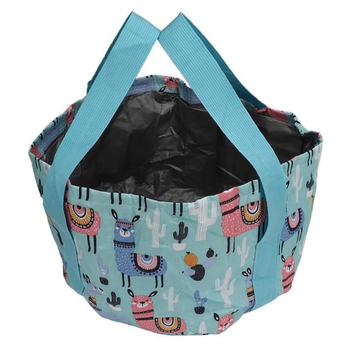 KEENSO seau pliable Pliant Voyage Bassin D'eau En Nylon Étanche Grande ...