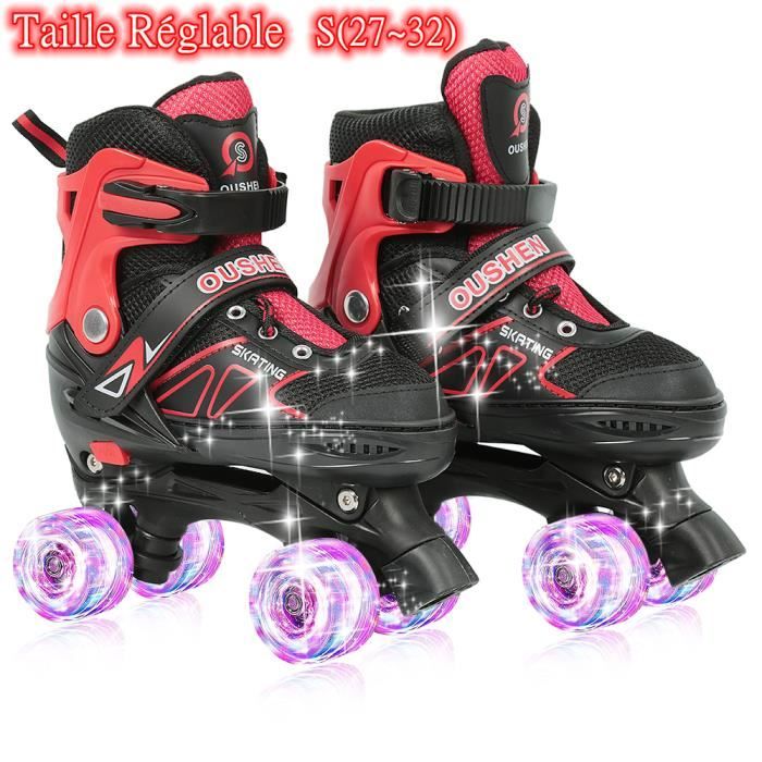 ERROLVES®Patins à roulettes Réglables,Roues Éclairées par LED,Rollers ...