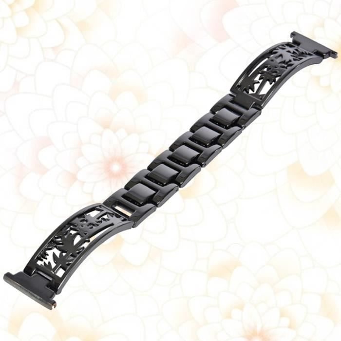 1pc Smartwatch Strap Stainless Steel Hollow Bamboo Pattern Replacement ...