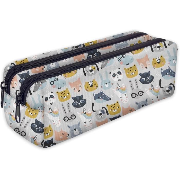 Trousse Scolaire 2 Compartiments Sac A Crayon Trousse De Toilette ...