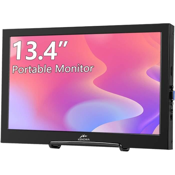 Moniteur Portable 13.4" Écran Portable Full Hd 1366X768 Écran Externe ...
