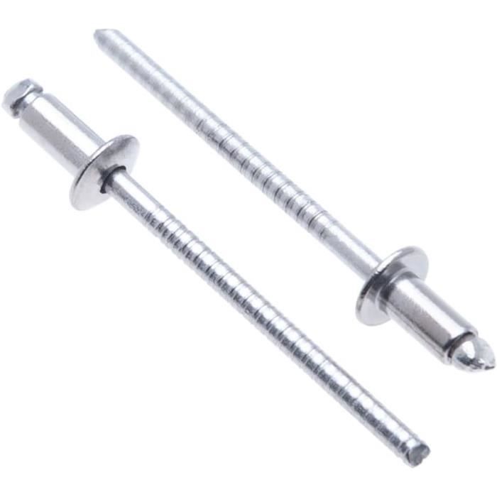 4Mm X 8Mm Rivets Pop Aveugles Par , Lot De 500 \ Rivets En Acier ...