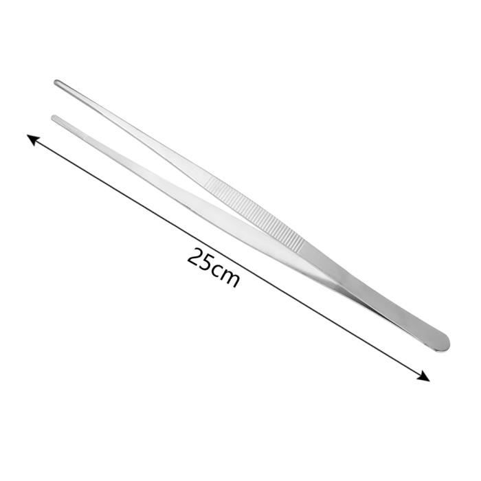 Pince cuisine,D-25cm--Pincette en acier inoxydable de 14cm, 1 pièce ...