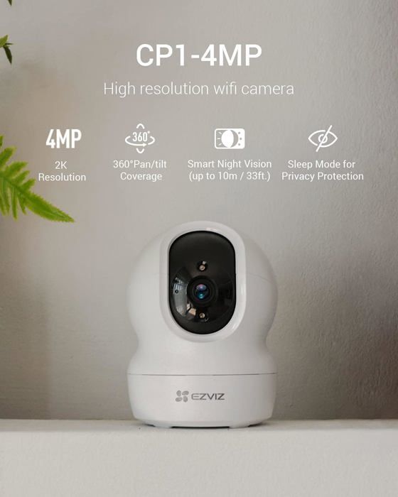 CP1 4MP Camra Surveillance WiFi Intrieure Camera Bb WiFi 24Ghz PanTilt ...