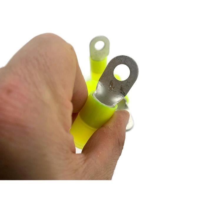 Cosse de câble 50mm2 à 70mm2 M10 isolée 4x œillet de sertis Cosse de ...