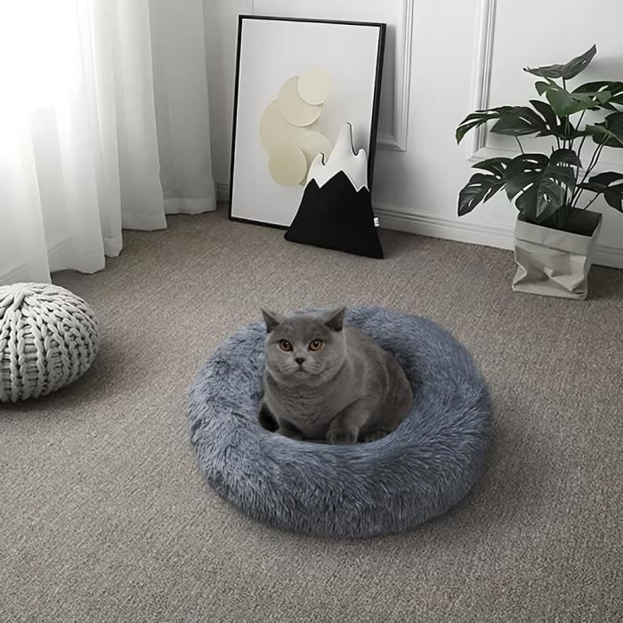 Panier Chien Chat, Coussin Chien, Lit pour Chat Intérieur Rond Grand ...