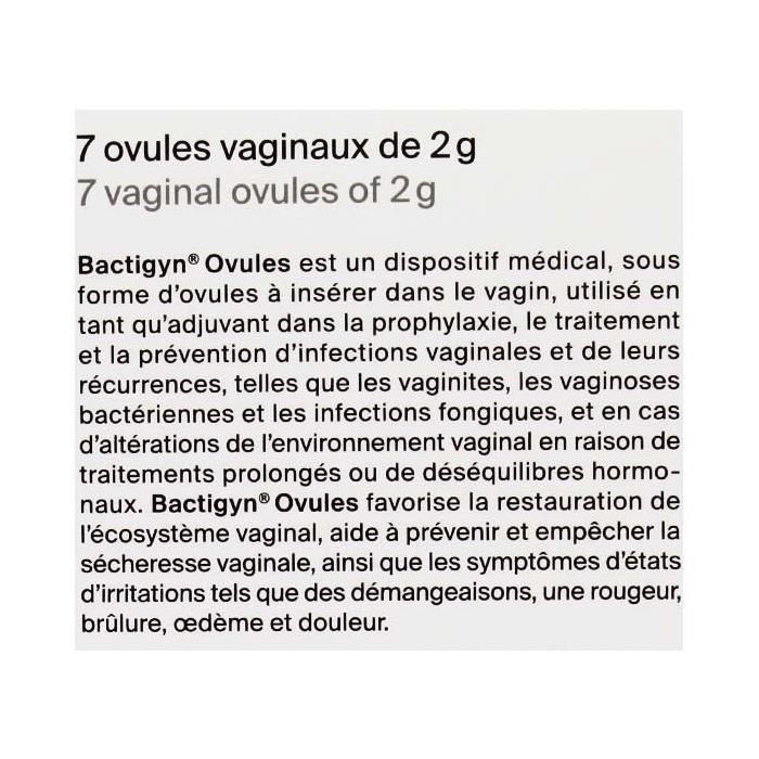 Bactigyn Équilibre Intime 7 ovules vaginaux - Cdiscount Au quotidien